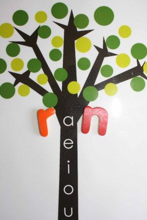 Montessori Vowel Tree - My Montessori Moments